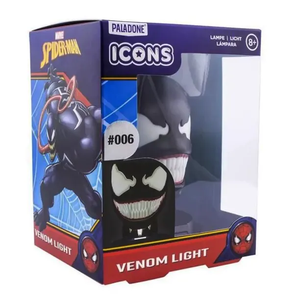 Lámpara Venom Icon 3D LED Marvel | Envío 24H ☑️